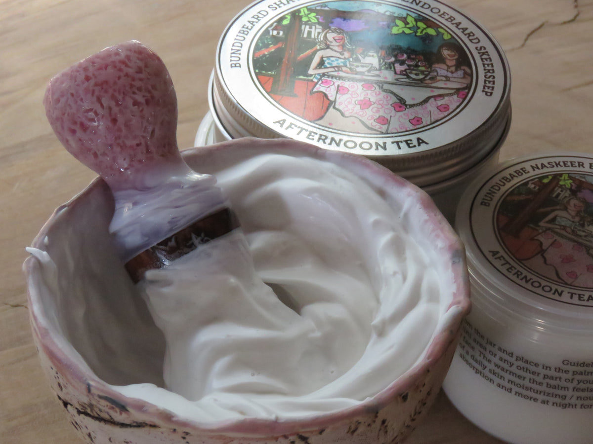 Afternoon tea shaving soap (Mutton tallow base) – Bundubeard